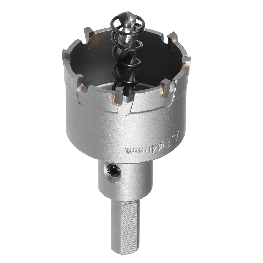 Carbide Hole Cutter Drill Bit for Stainless Steel Alloy, 40mm - Walmart ...