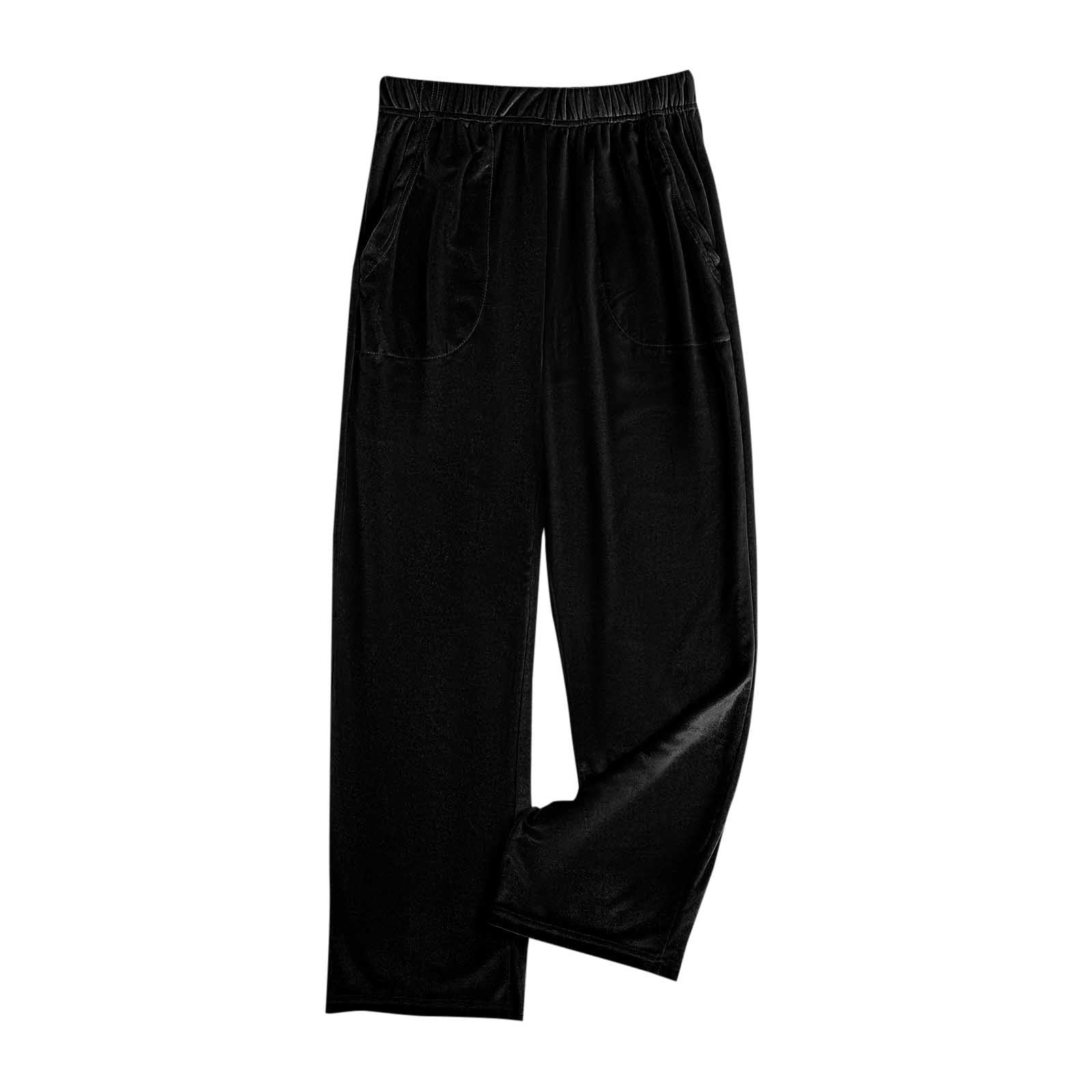 Click here for Lenpel Velvet Pants For Women Dressy Casual Elasti... prices