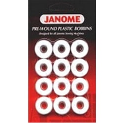 Janome Pre-wound Plastic Bobbins - White - Walmart.com