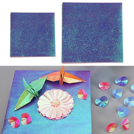 100 Pieces Shimmering Pearlescent Craft Paper Pearlescent Paper Sheets ...