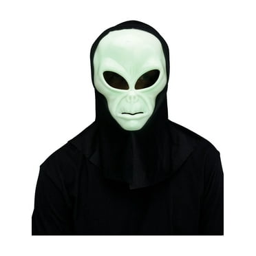 Morris Costumes Glow-in-the-Dark Alien Mask - Walmart.com
