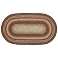 VHC Brands Ginger Spice Rug with PVC Pad, Jute Blend, Oval, Orange Red ...