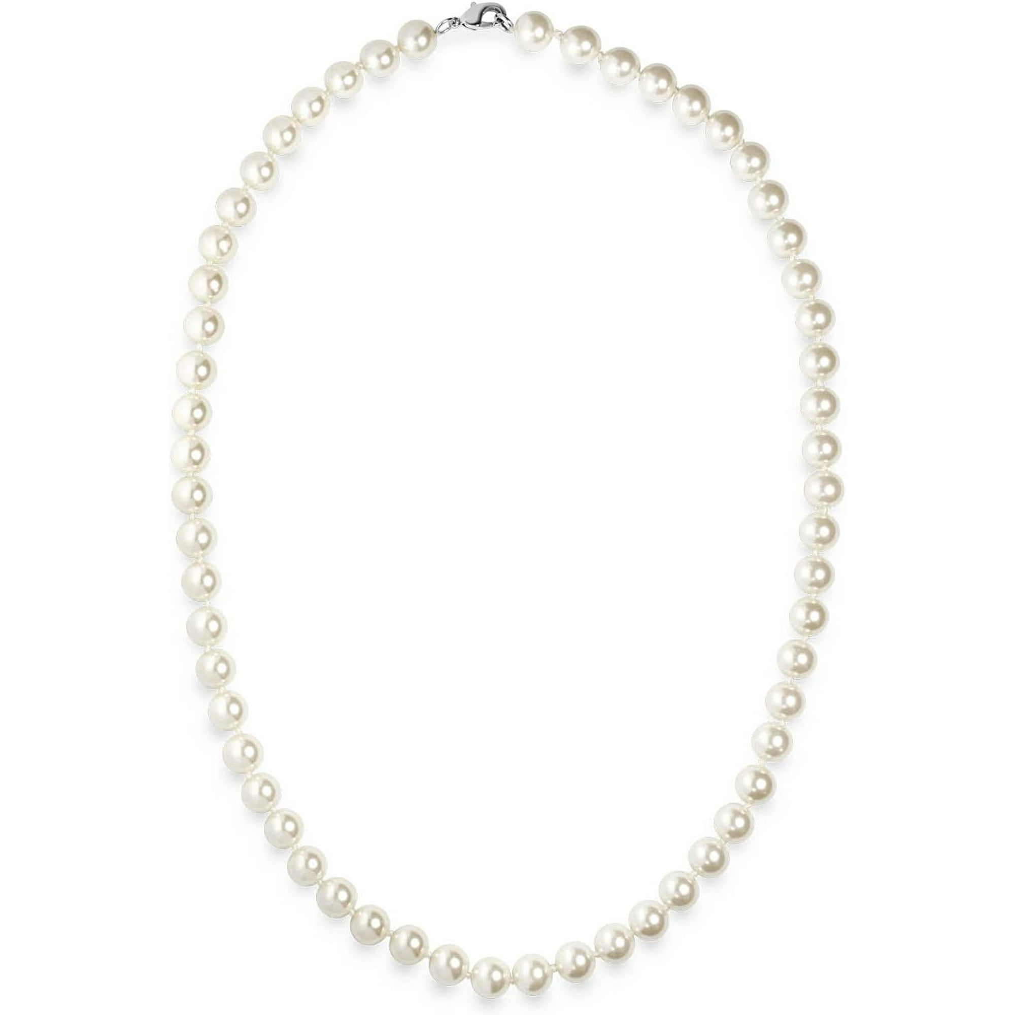 Click here for Hahdaxia Faux Pearl Necklace Cream White Simulated... prices