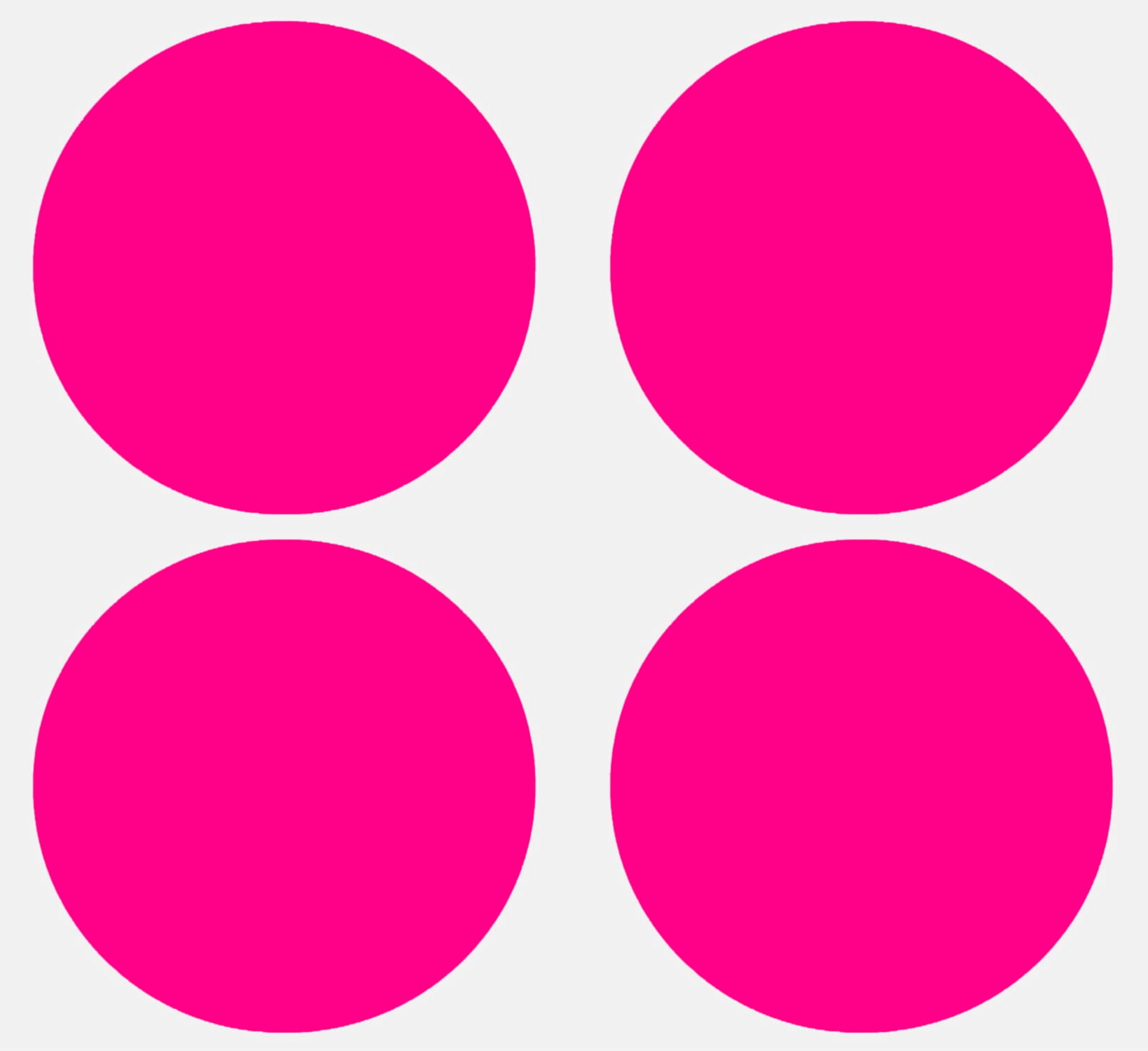 Royal Green 3 Inch Color-Code Labels in Neon Pink for Multi-Purpose Use ...