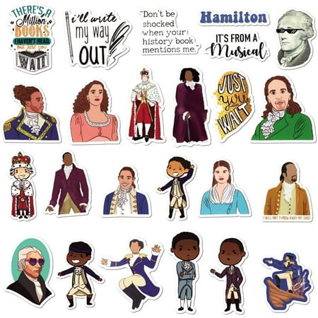 Hamilton Musical Stickers Pack 50pcs for Laptop Water Bottles Hydro ...