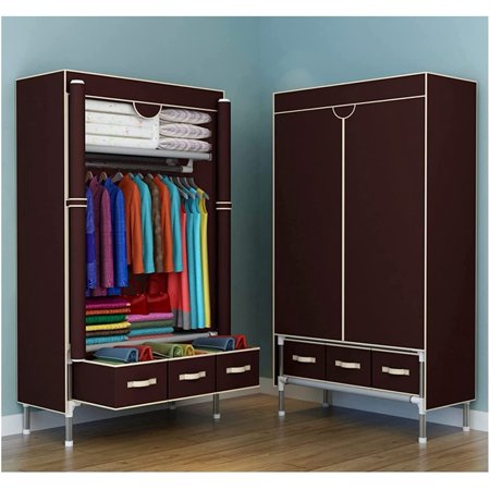 Wardrobe Non-Woven Fabric Wardrobe Portable Cloth Closet Stroage ...