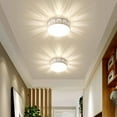 Ziynglg Warm Yellow LED Crystal Ceiling Light Elegant Metal Wrought ...