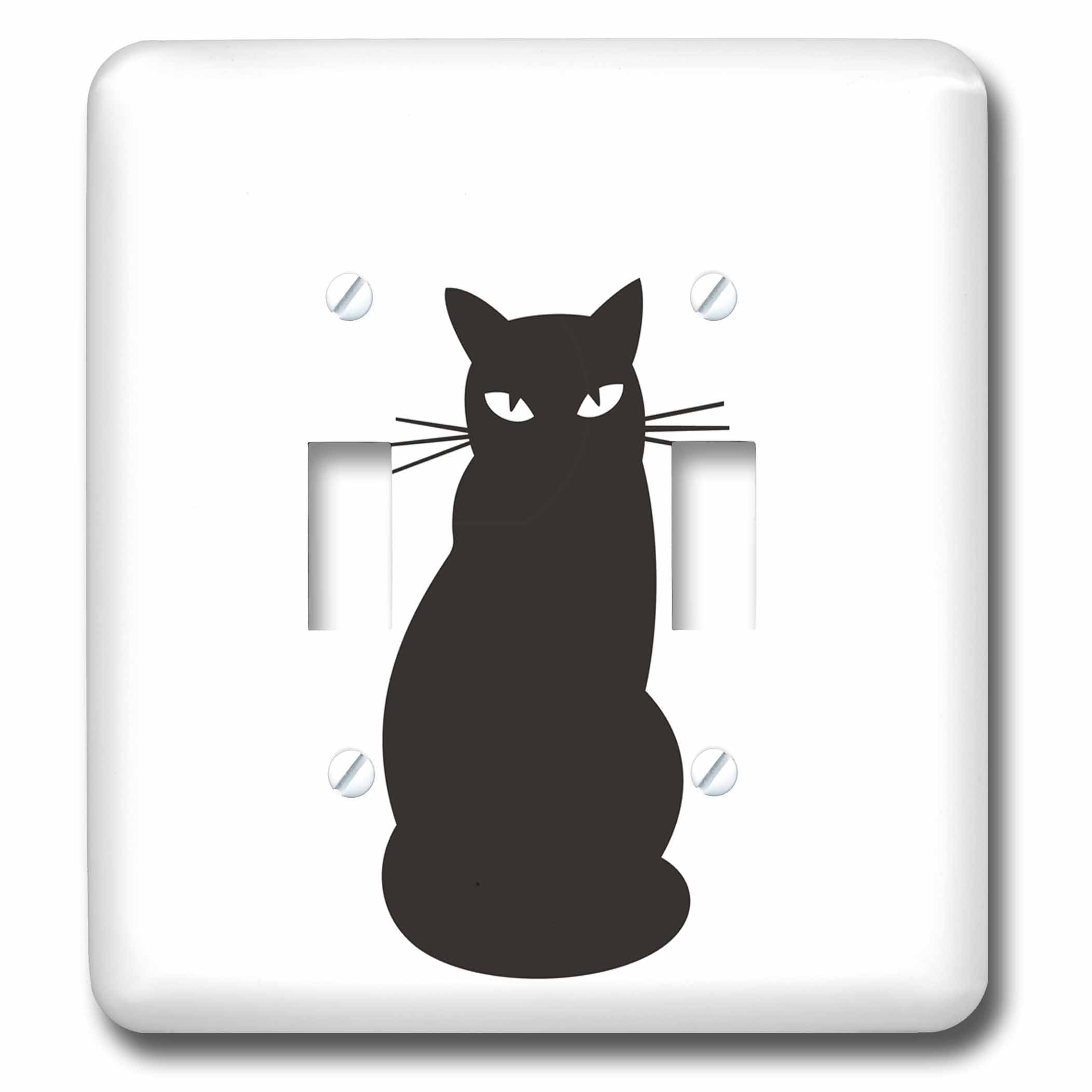 Cute Black Cat- Animals double toggle switch lsp-164606-2 - Walmart.com