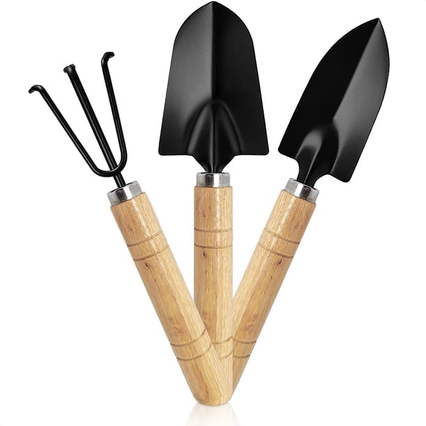 3 Piece Gardening Tool Set Small Garden Rake Ergonomic Gardening Hand ...