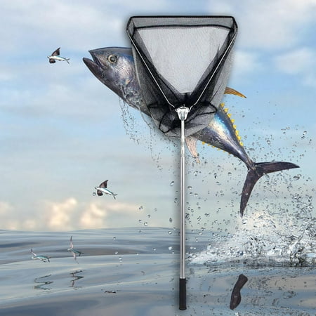 Folding Fish Net, Fish Landing Nets, Fishing Tool Telescopic Pole ...