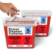 Sharpstar In-Room Sharps Container, 5qt, Red, 8507SA, Mailbox Lid, 2 ...
