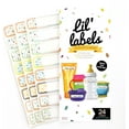 Lil' Labels Waterproof Seal-n-Stick Baby Bottle Labels for Daycare ...