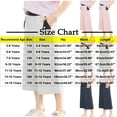 ATOYSOY Girls Elastic Waist Cropped Wide Leg Pants Color Contrast ...