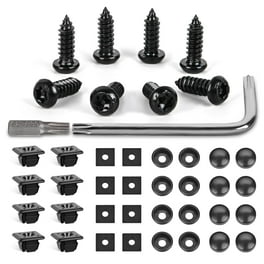 Stainless Steel Plate Buy BGMVFK Black License Plate Screws- Rustproof ...