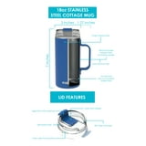 Igloo 18oz Stainless Steel Camp Mug - Vacuum Insulated Lid - Walmart.com