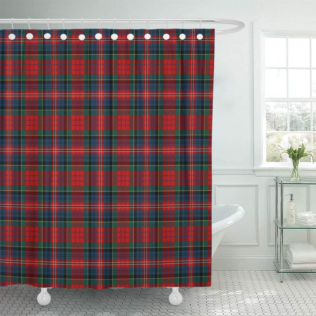 SUTTOM Clarkson Macpherson Tartan Red Blue and Green Plaid Scottish ...