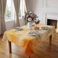 Autumn Orange Ombre Pattern Table Cloth 52x70in, Waterproof Rectangle ...