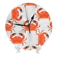 9.84in Round Wall Clock Frameless No Glass Silent Non-Ticking Pvc Board ...