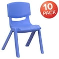 Flash Furniture Small Classroom Set - Whitney Plastic Student Stack ...