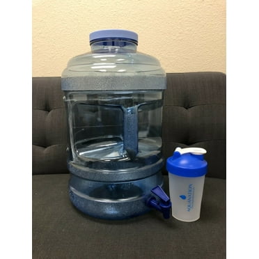BPA Free 2 Gallon Refillable Water Bottle with Handle and 48 mm Cap ...