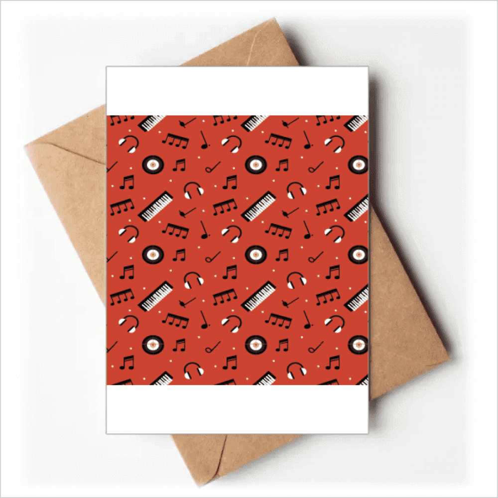 Black Record And Music Notes Red Greeting Cards You are Invited ...