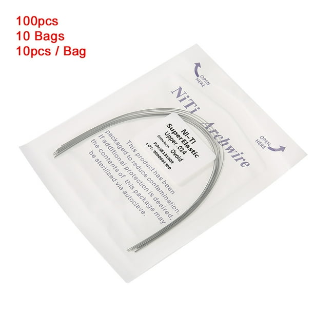 Dental Arches,100pcs NiTi Round Orthodontic Orthodontic Archwire Oral ...