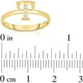 Floreo 10k Yellow Gold Letter A-Z Small Block Alphabet Character CZ ...