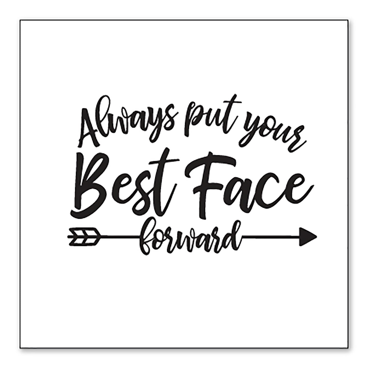 DistinctInk Custom Bumper Sticker - 10" x 10" Decorative Decal - White ...