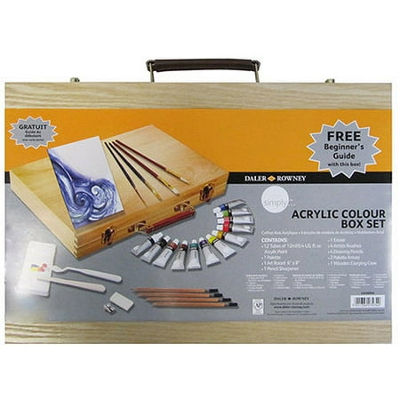 Daler-Rowney Art Supplies Acrylic Color Box Set - Walmart.com