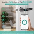 5 in 1 Fingerprint Door Handle Lock for Bedroom, Biometric Door Knob ...