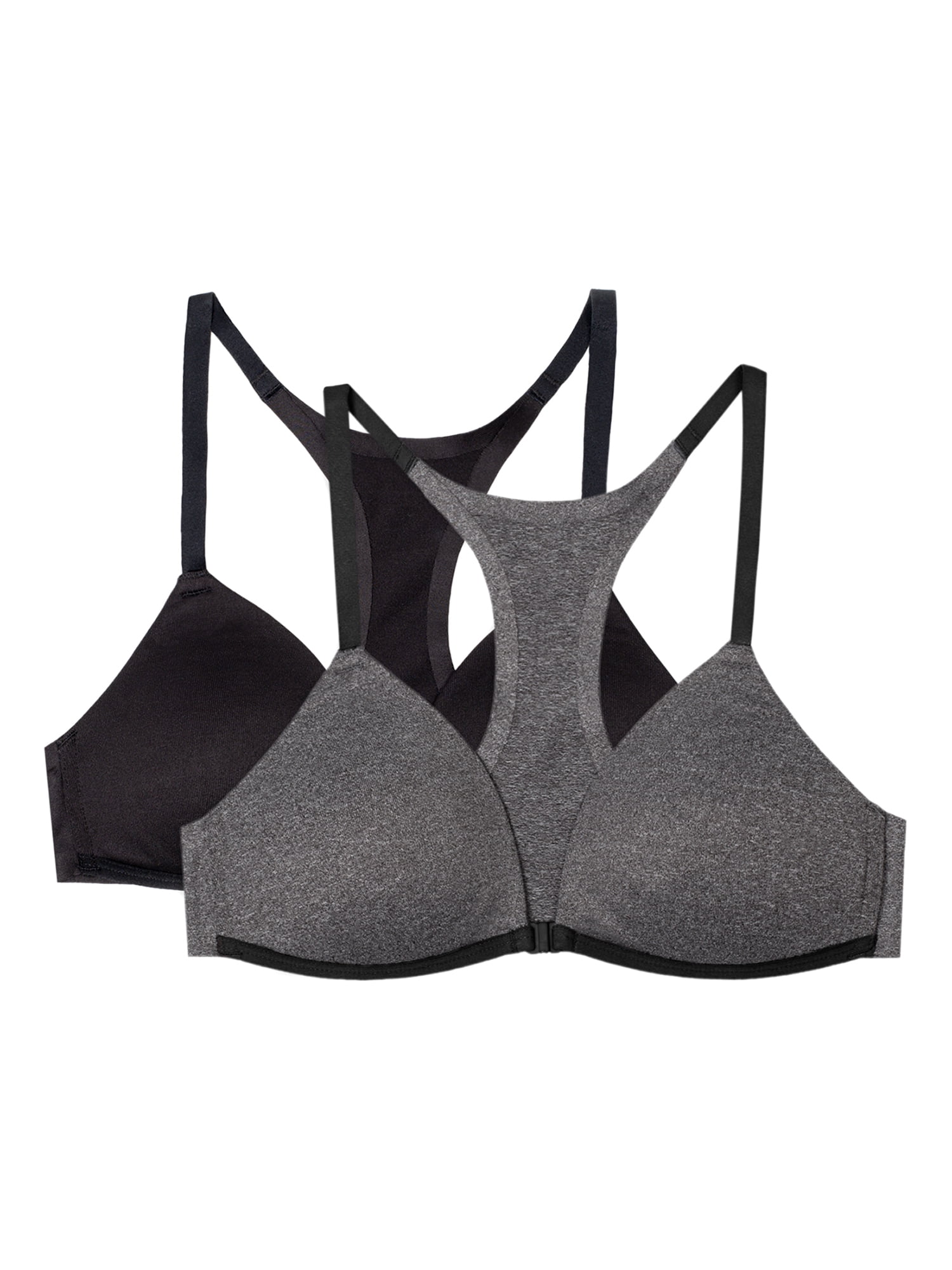 Vanity Fair Girls Bras, 2-Pack No Show Front Close Racerback, Sizes 32A ...