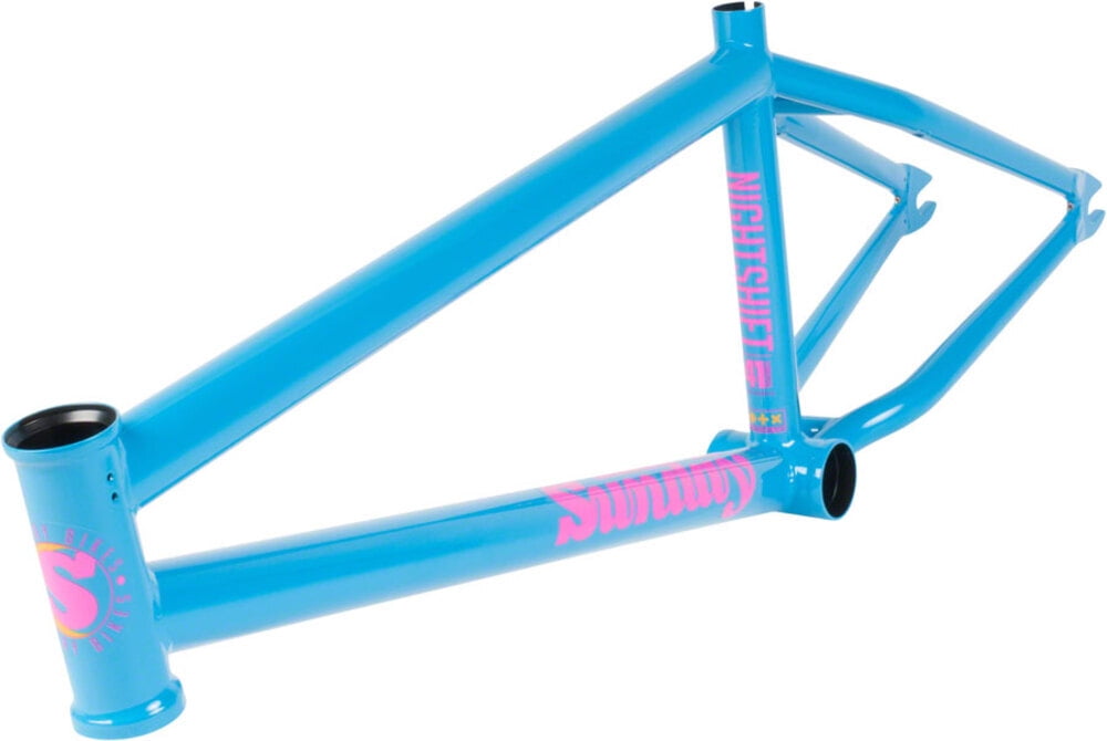 Sunday Nightshift BMX Frame - 21.25" TT, Ocean Blue - Walmart.com