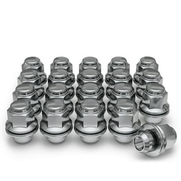 White Knight 951709S Chrome M14 x 1.50 Bulge Acorn Lug Nut, 20 Pack ...