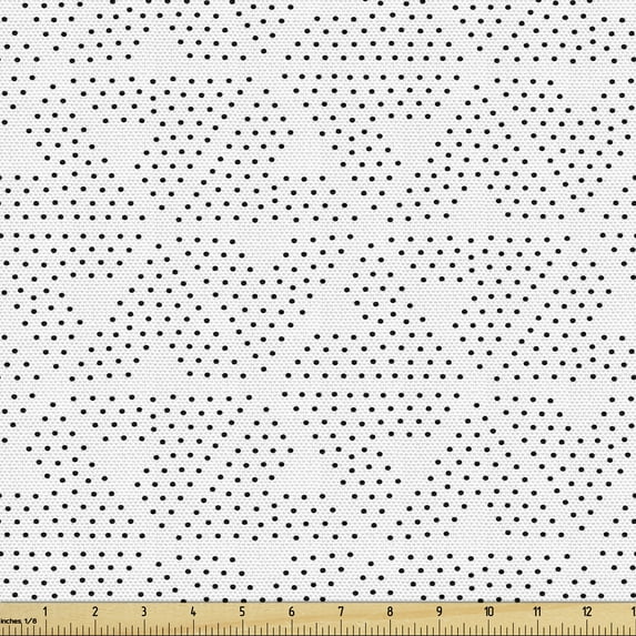 Geometric Fabric by the Yard, Contemporary Art Image of Dotwork ...