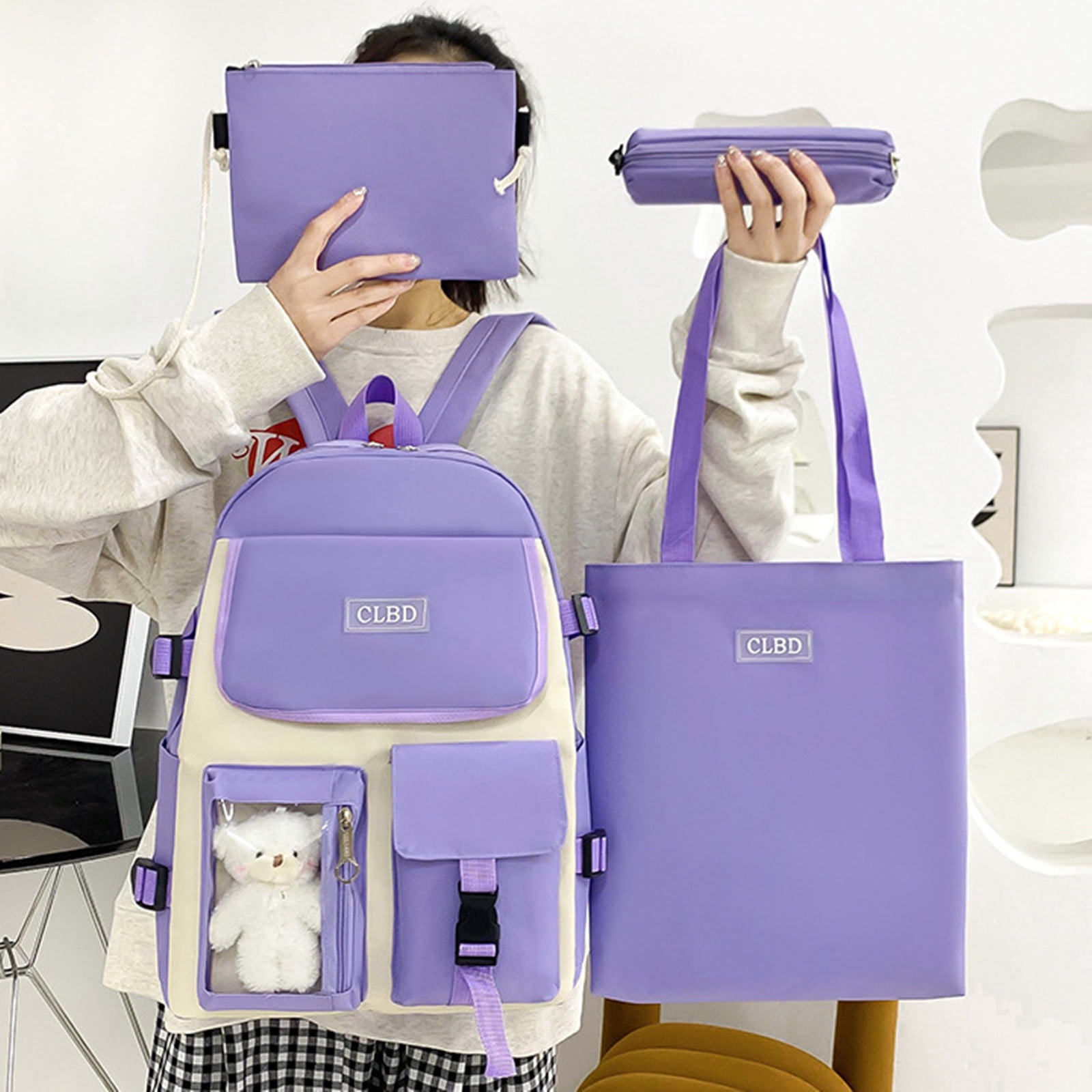 Click here for Topllc Backpack 4pcs Cute Backpack For School Back... prices