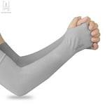 Gustave 1 Pair UV Sun Protection Cooling Arm Sleeves Men Women Long Arm ...