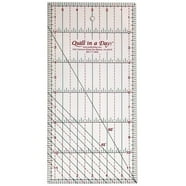 Neon Omnigrip 6" x 12" Non-Slip Ruler, Rectangle Quilter's Ruler by ...