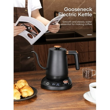 Electric Gooseneck Kettle, ±1℉ Temperature Control, Real-time Temp ...