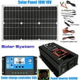110-220 Solar Battery Inverter 4000W/6000W Solar Panel 18W Controller ...