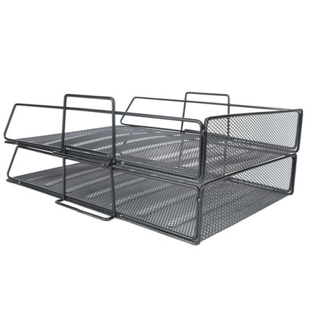 2 Tier File Trays, Free DIY Combination 2 Tier Desk Organizer Stable ...