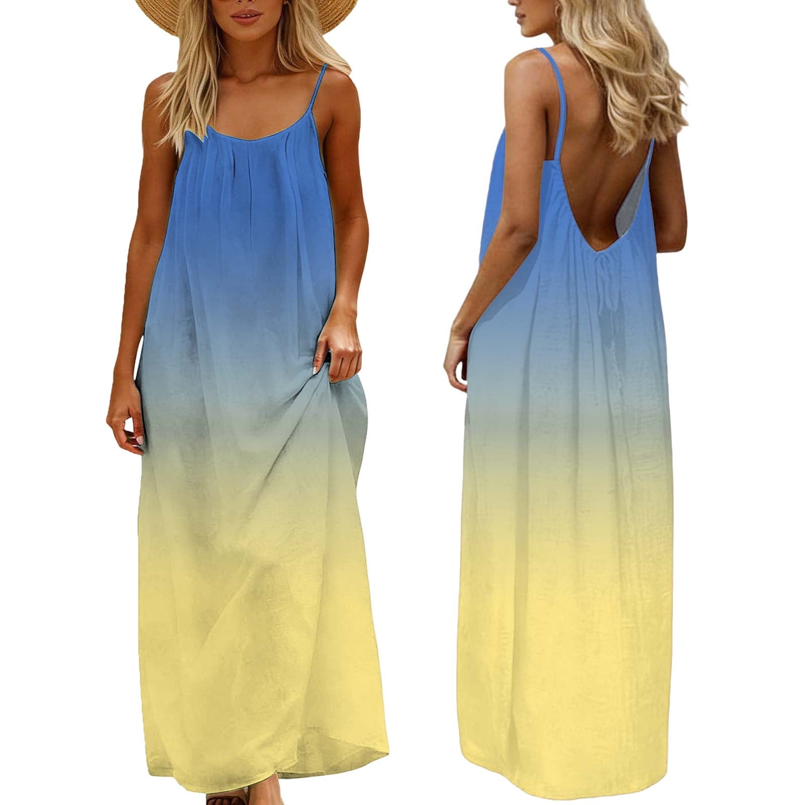 Click here for Unbranded Summer Dress For Women Sleeveless Backle... prices