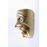 Gold Tragedy Mask Adult Halloween Accessory - Walmart.com