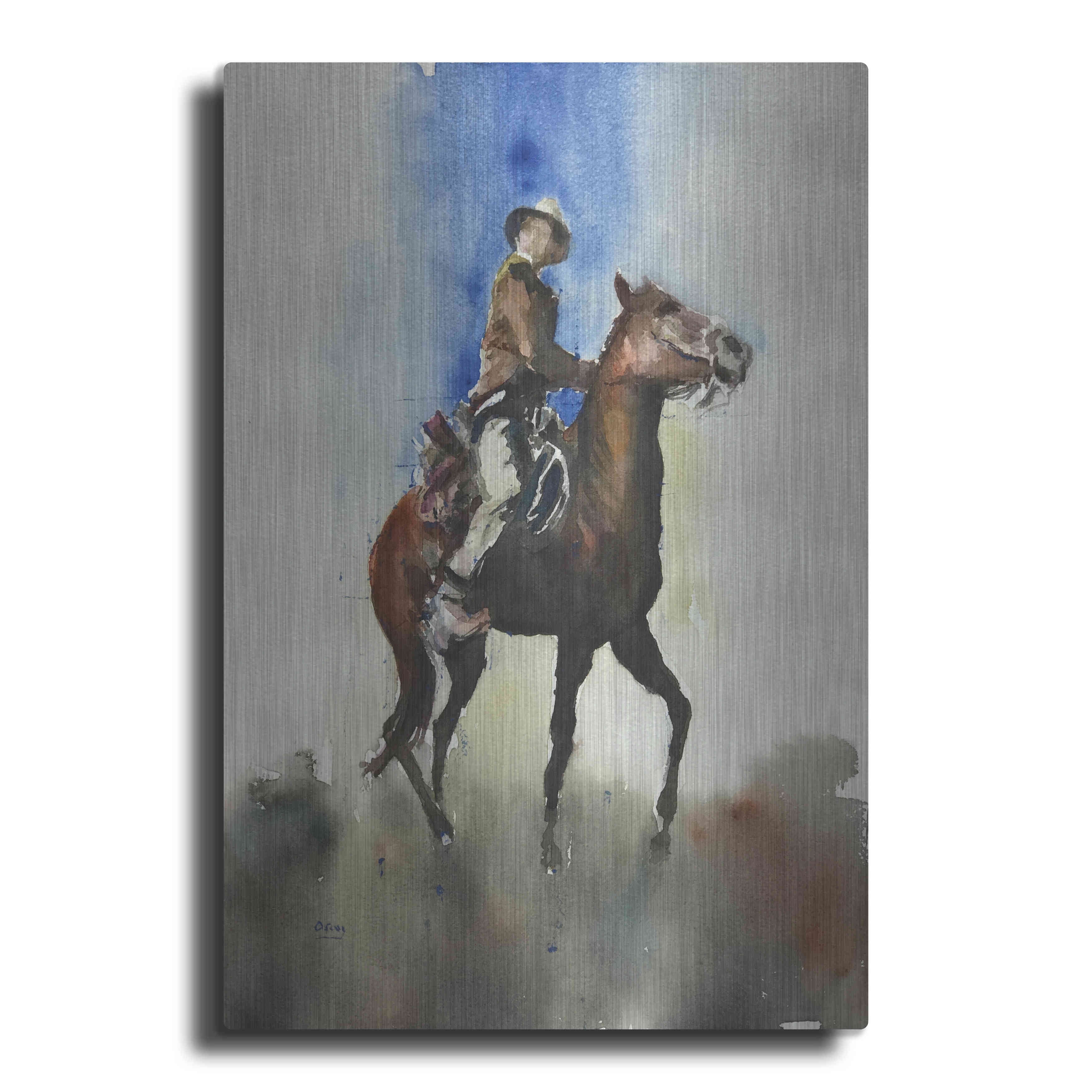 Luxe Metal Art 'Display' by Oscar Alvarez Pardo, Metal Wall Art, 16"x24 ...