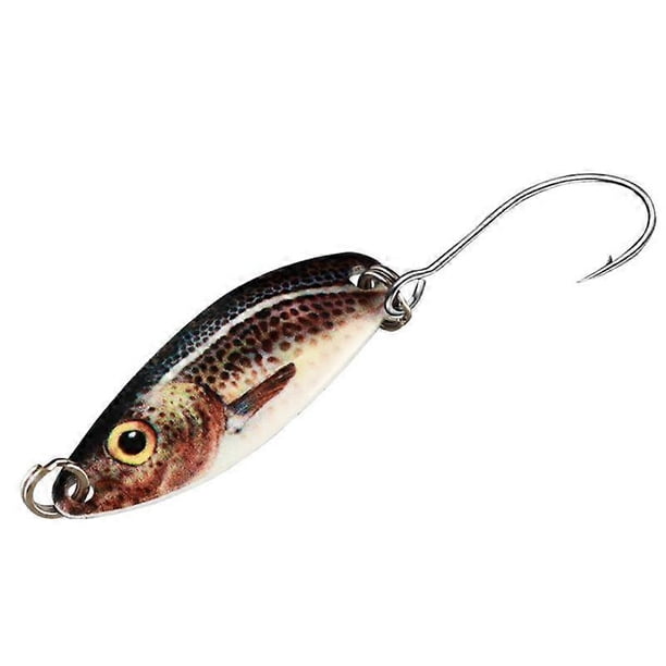 Metal Spinner Sequin Bait With Sharp Barb Fish Hook 3D Printing Coated ...