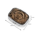 Portable Metal Square Pill Box 2-Compartment Mini Pocket Pill Case for ...