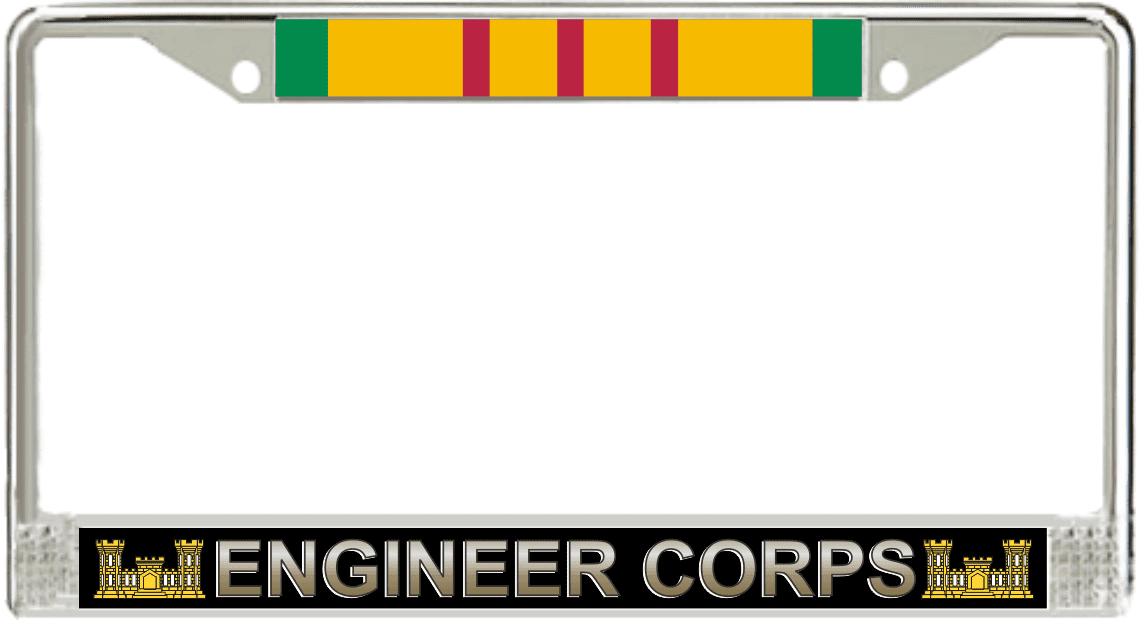U.S. Army Engineer Corps Vietnam Veteran License Plate Frame - Walmart.com
