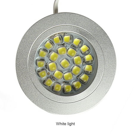 LED Concealed Cabinet Light Wardrobe Light Round LED Showcase Lamp ...