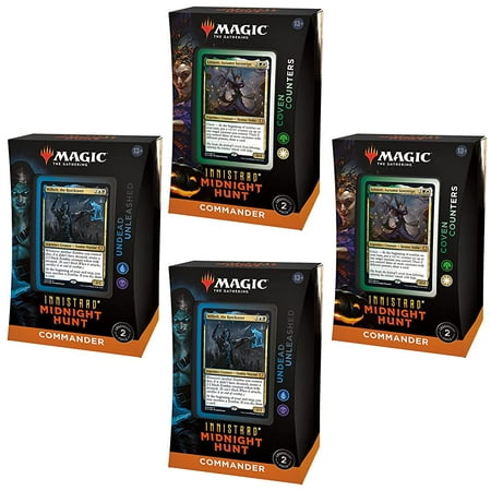Bundle of 4 Magic: The Gathering Innistrad: Midnight Hunt Commander ...
