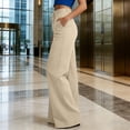 Betivan Womens Dress Pants High Waisted Wide Leg Drawstring Yoga ...