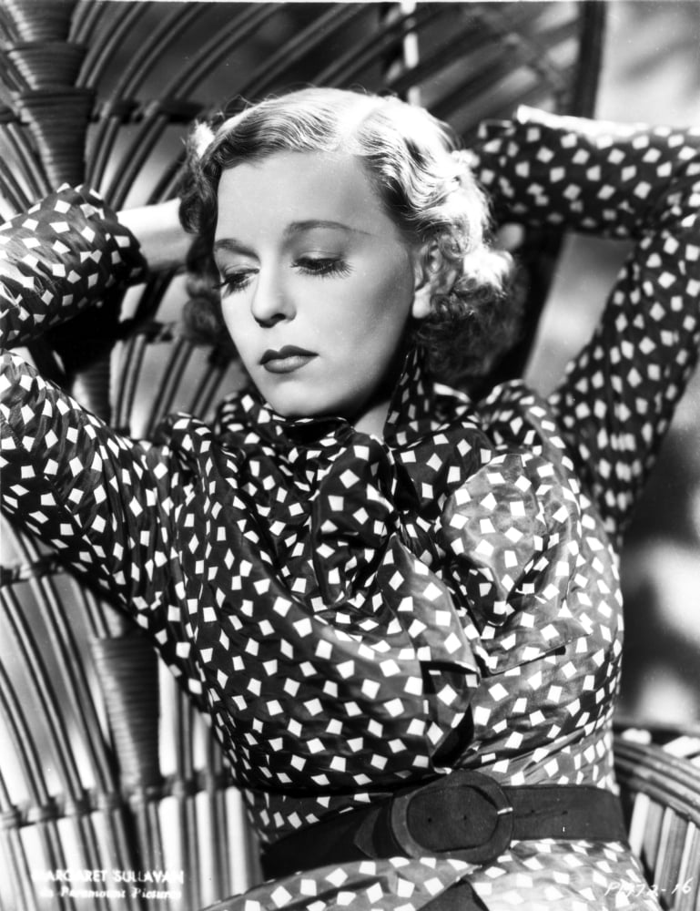 Margaret Sullivan Posed in polka dot with Two Hands Raise Photo Print ...